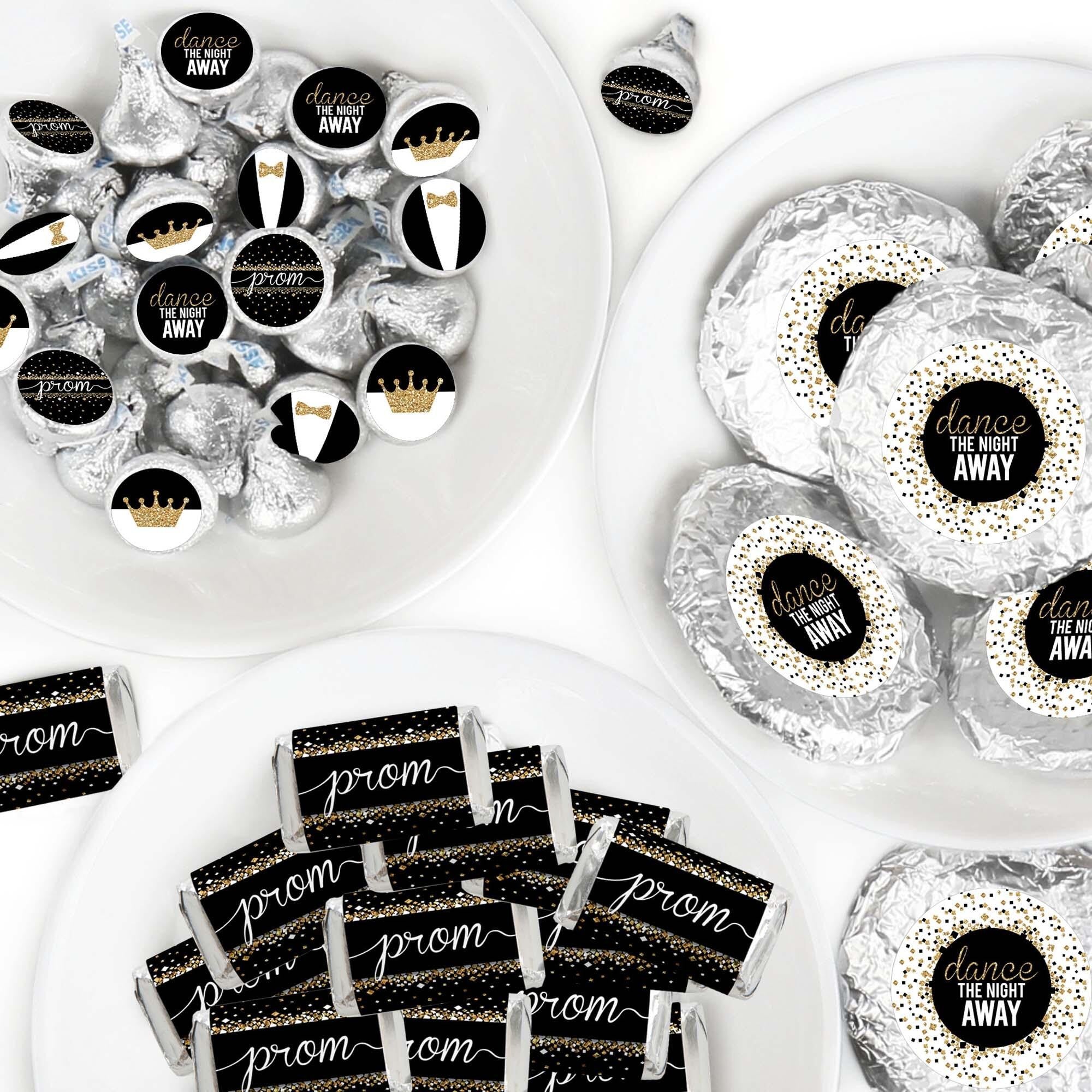 Prom - Mini Candy Bar Wrappers, Round Candy Stickers and Circle ...