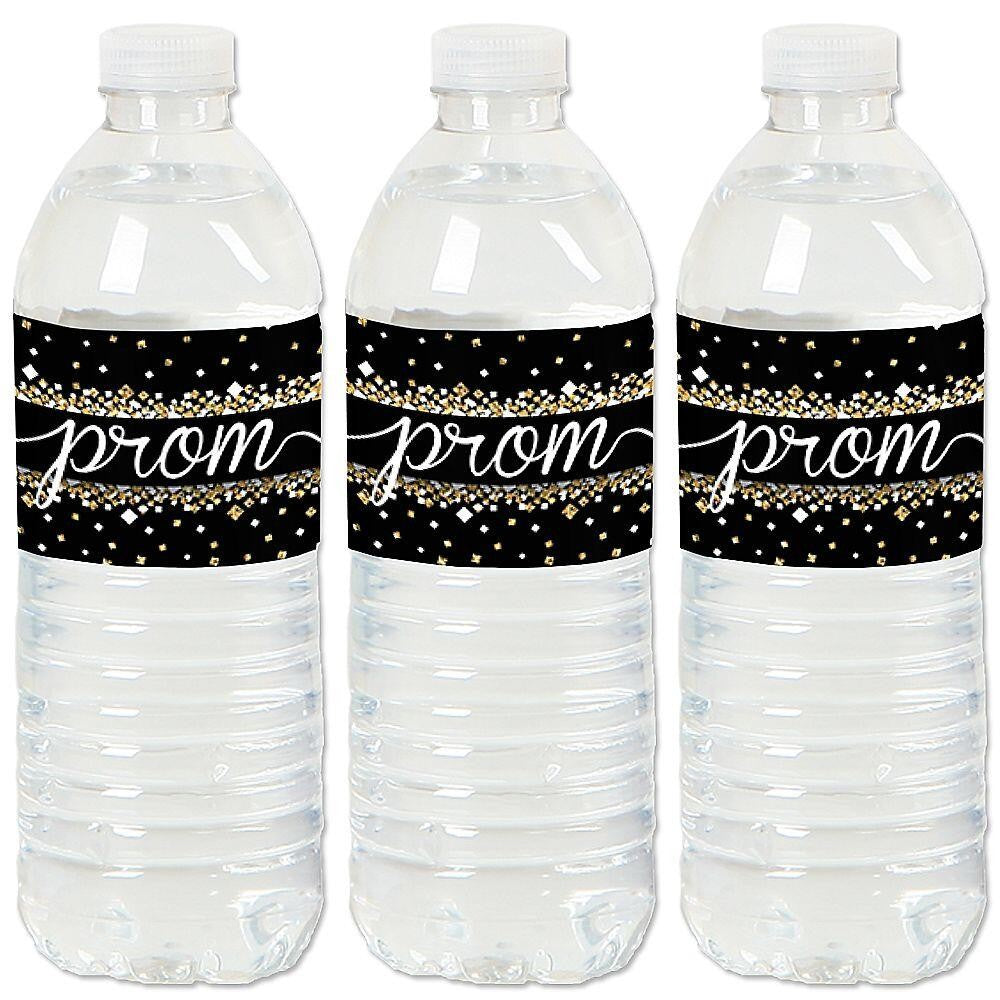 Prom - Prom Night Party Water Bottle Sticker Labels - Set of 20 ...