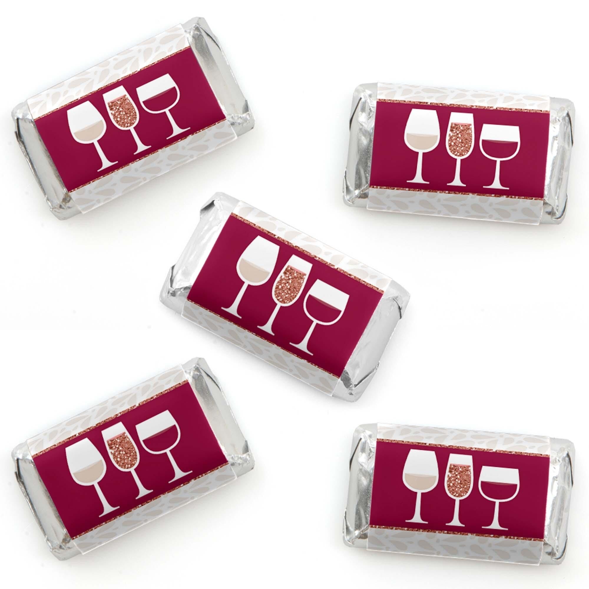But First, Wine - Mini Candy Bar Wrappers Stickers - Wine Tasting Party ...