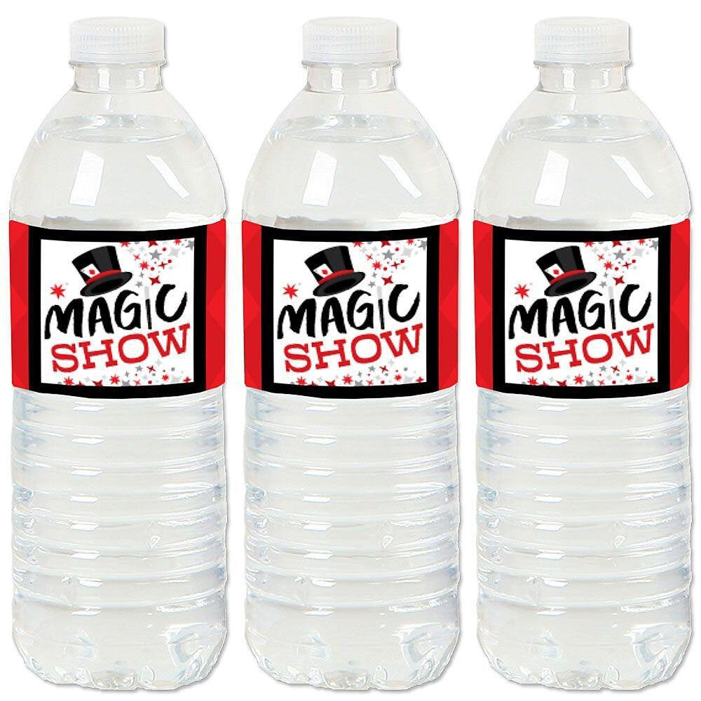 Ta-Da, Magic Show - Magical Birthday Party Water Bottle Sticker Labels ...