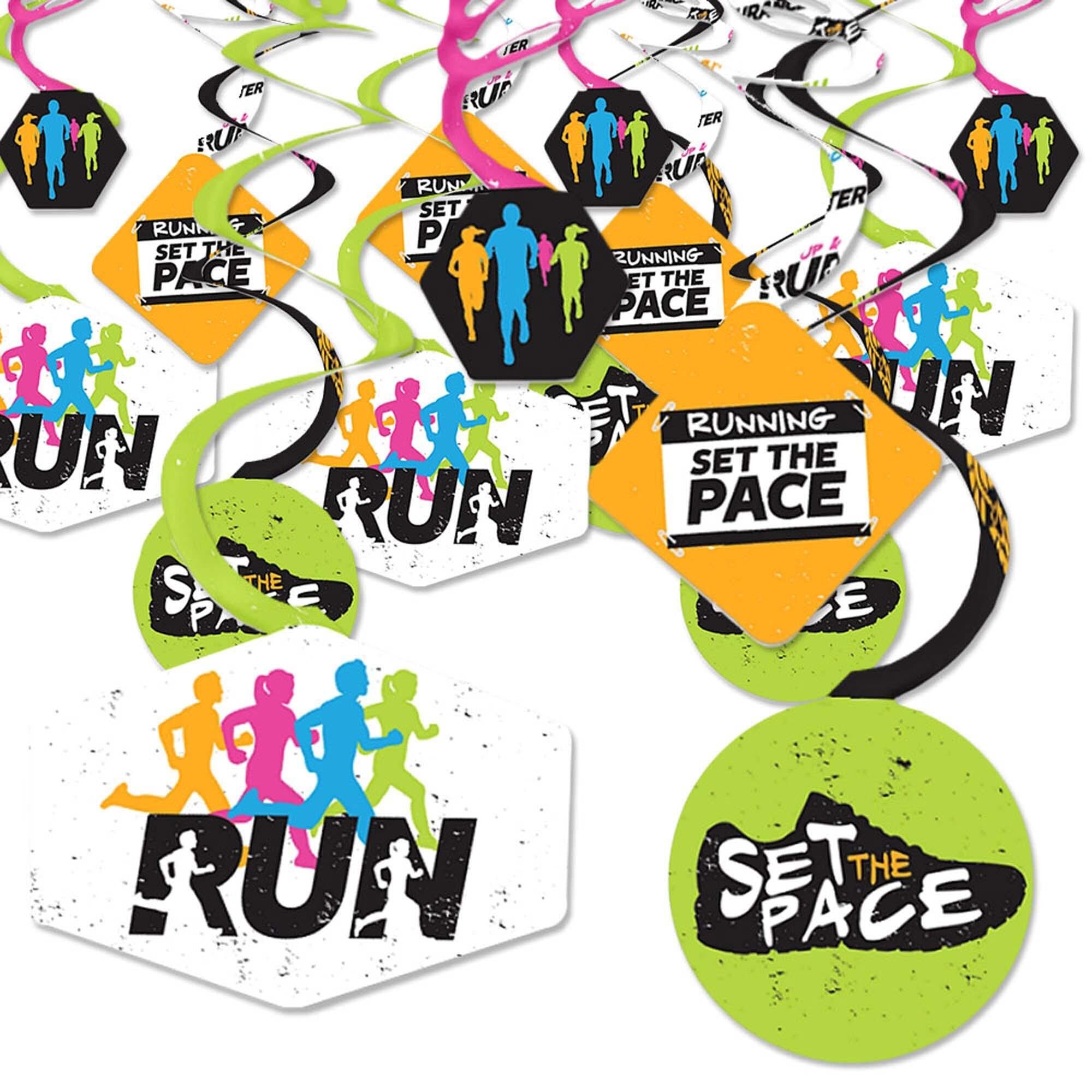 Set The Pace - Running - Track, Cross Country or Marathon Party Hanging ...