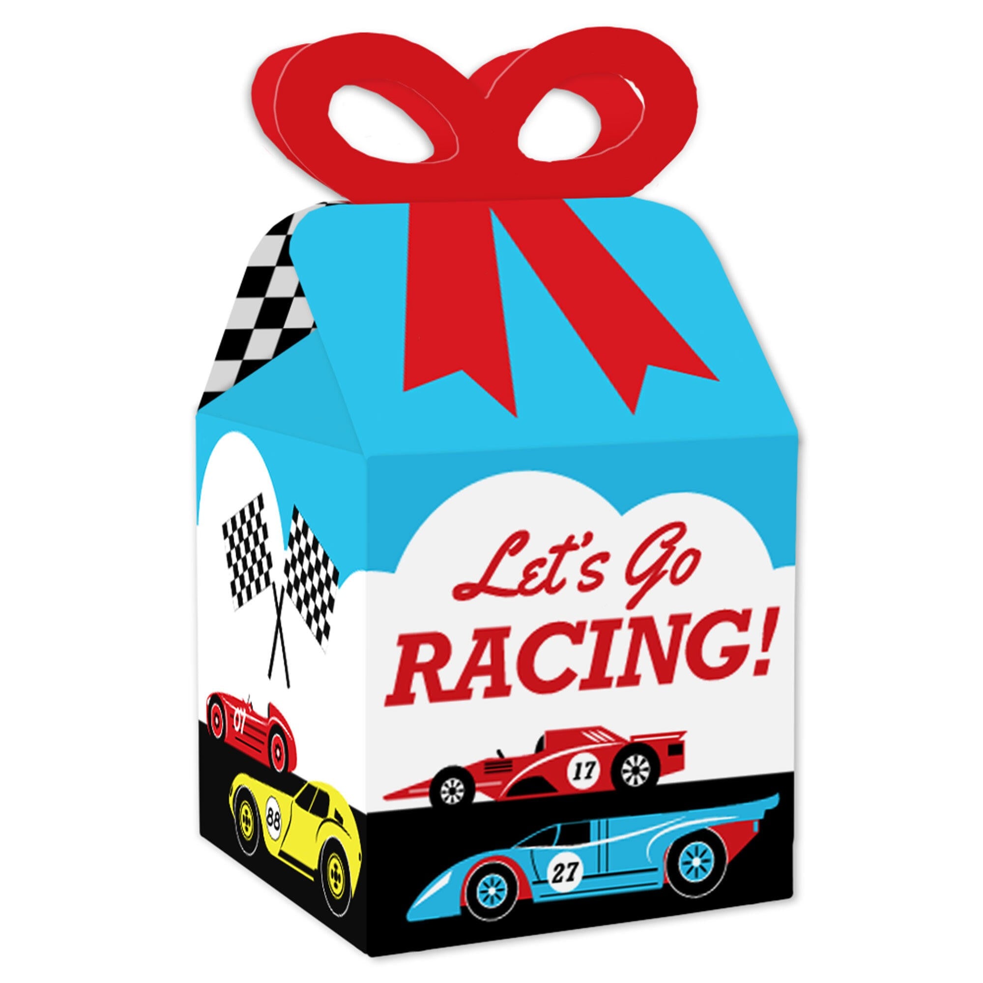 Let's Go Racing - Racecar - Square Favor Gift Boxes - Race Car Birthday ...