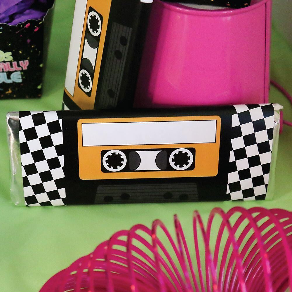 80's Retro - Candy Bar Wrapper Totally 1980s Party Favors - Set of 24 ...