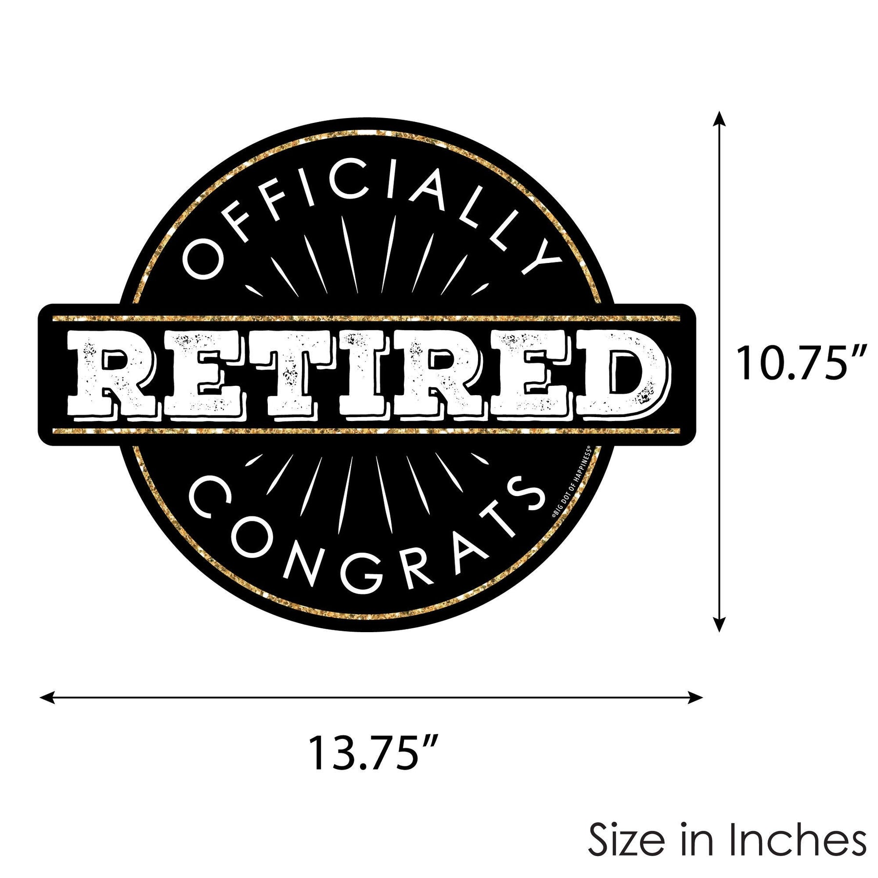 Happy Retirement - Hanging Porch Retirement Party Outdoor Decorations ...