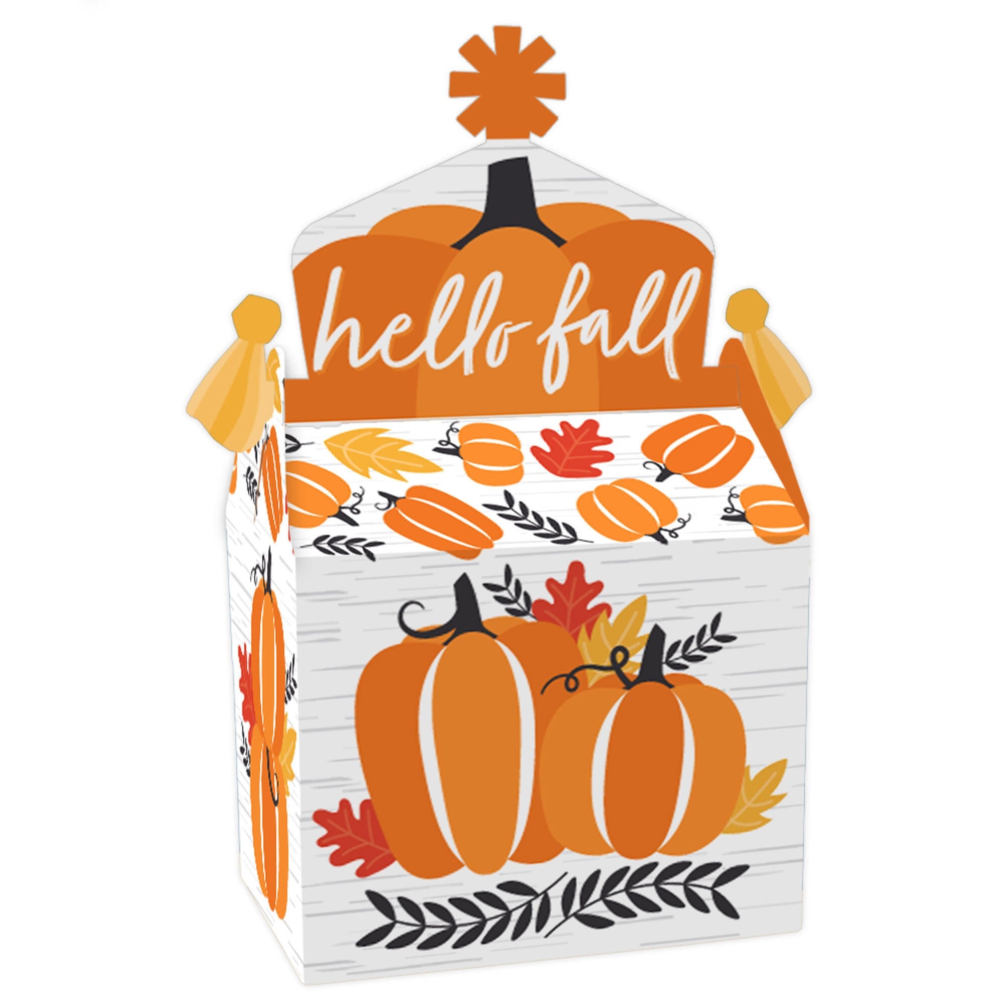 Fall Pumpkin - Treat Box Party Favors - Halloween or Thanksgiving Party ...