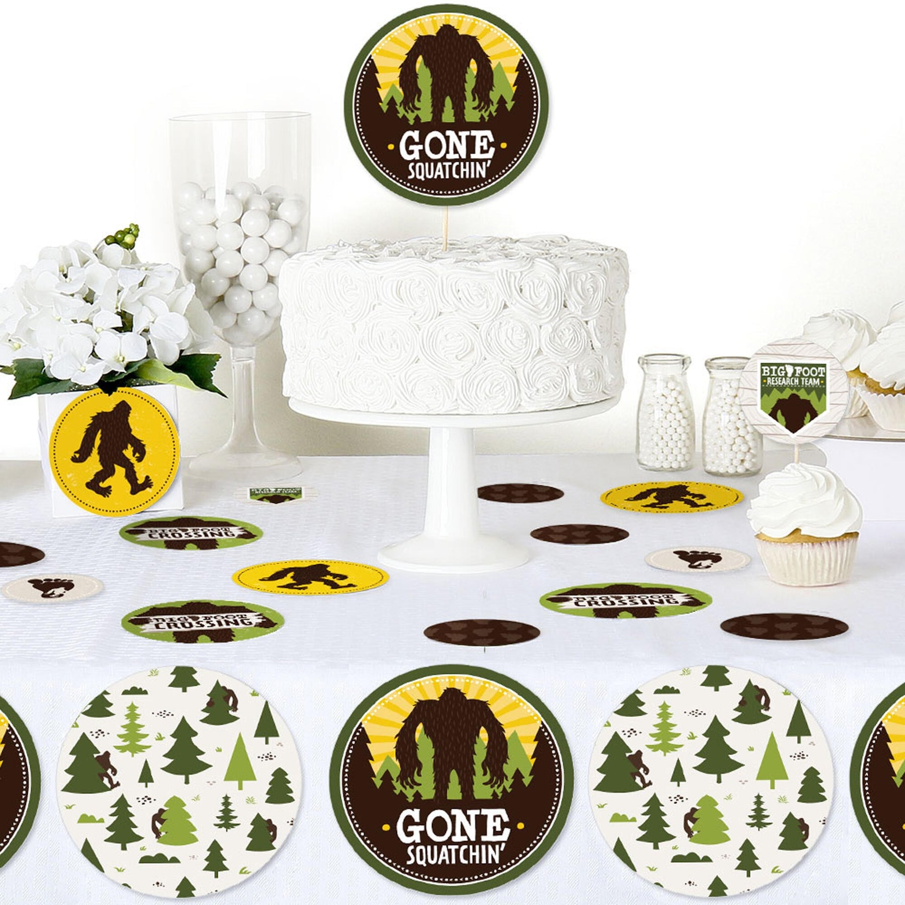 Sasquatch Crossing - Bigfoot Party or Birthday Party Giant Circle ...