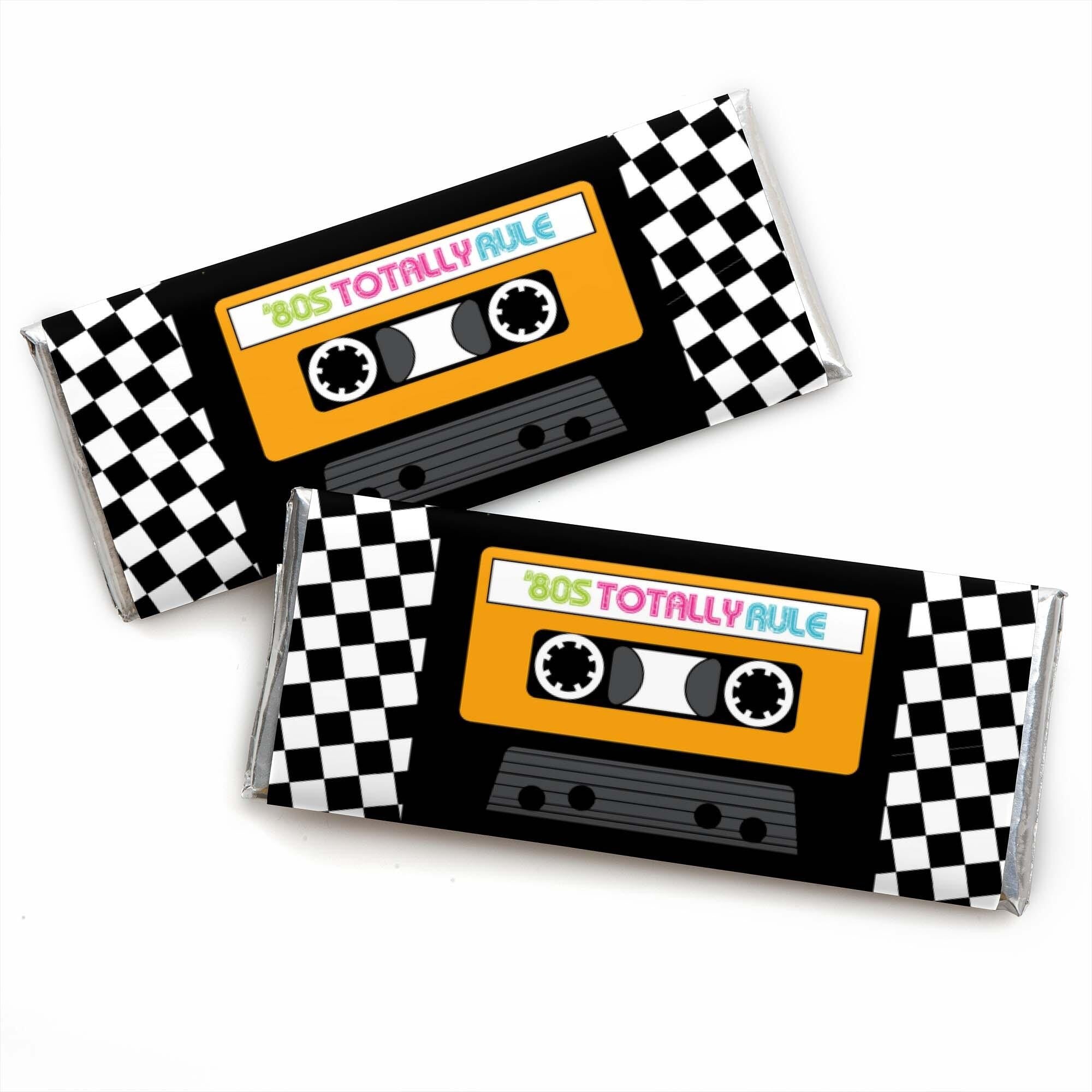 80's Retro - Candy Bar Wrapper Totally 1980s Party Favors - Set of 24 ...