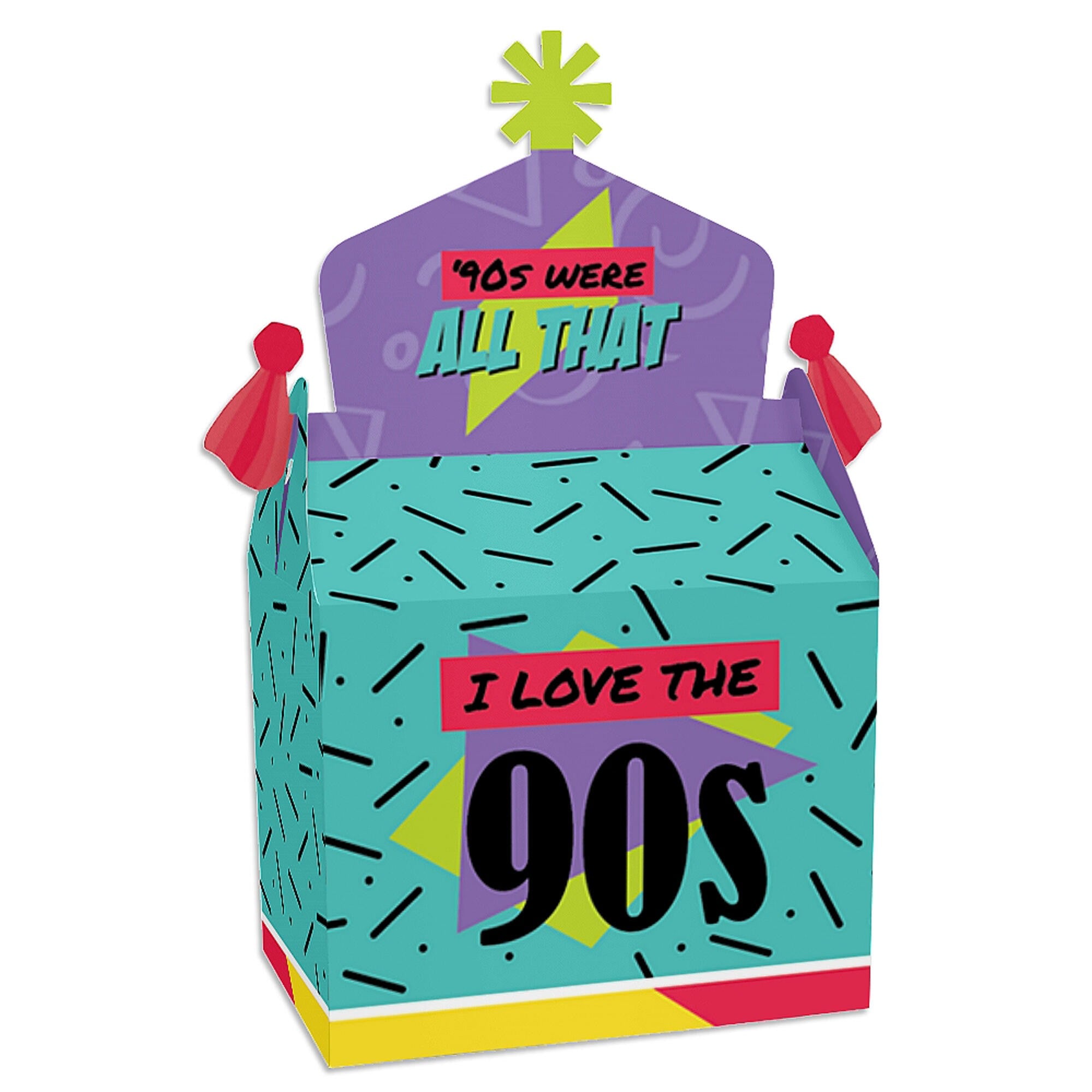 90's Throwback - Treat Box Party Favors - 1990s Party Goodie Gable ...