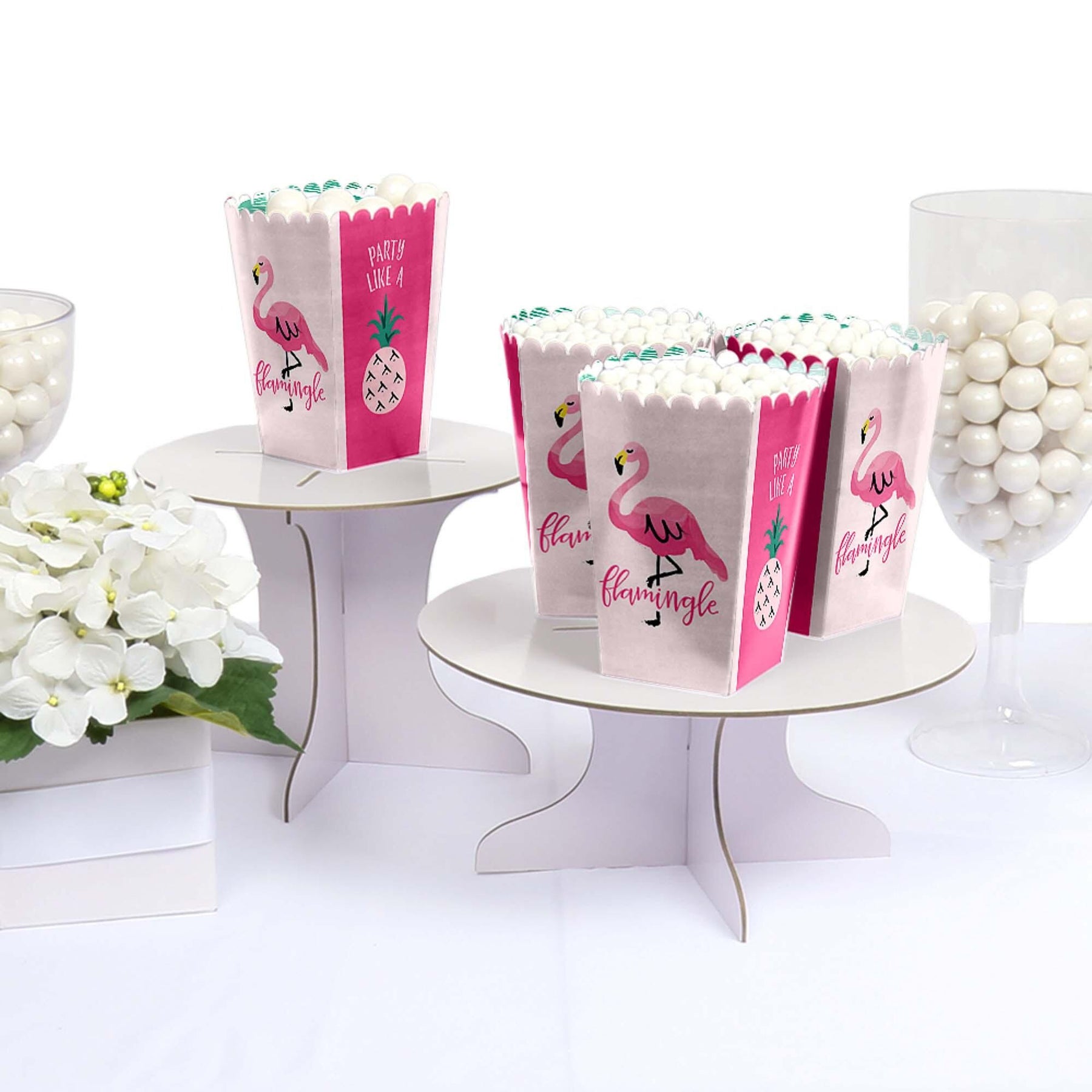 Pink Flamingo - Party Like a Pineapple - Tropical Summer Party Popcorn ...