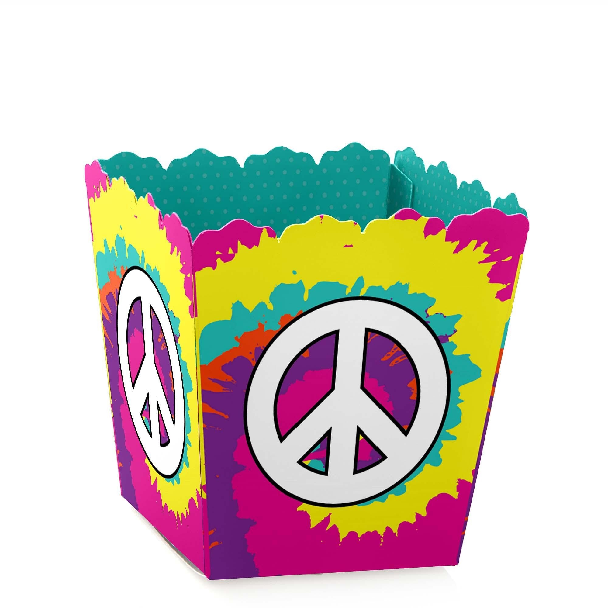 60's Hippie - Party Mini Favor Boxes - 1960s Groovy Party Treat Candy ...