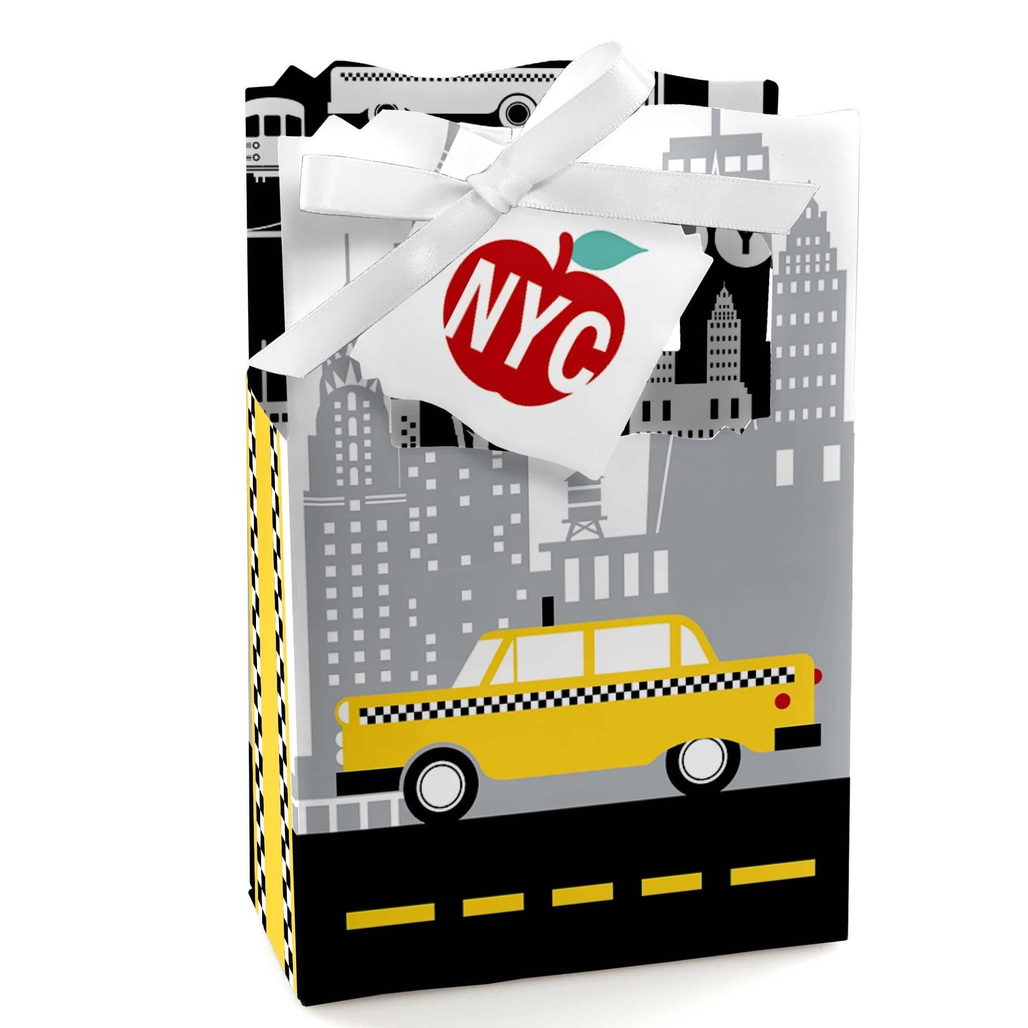 NYC Cityscape - New York City Party Favor Boxes - Set of 12 ...