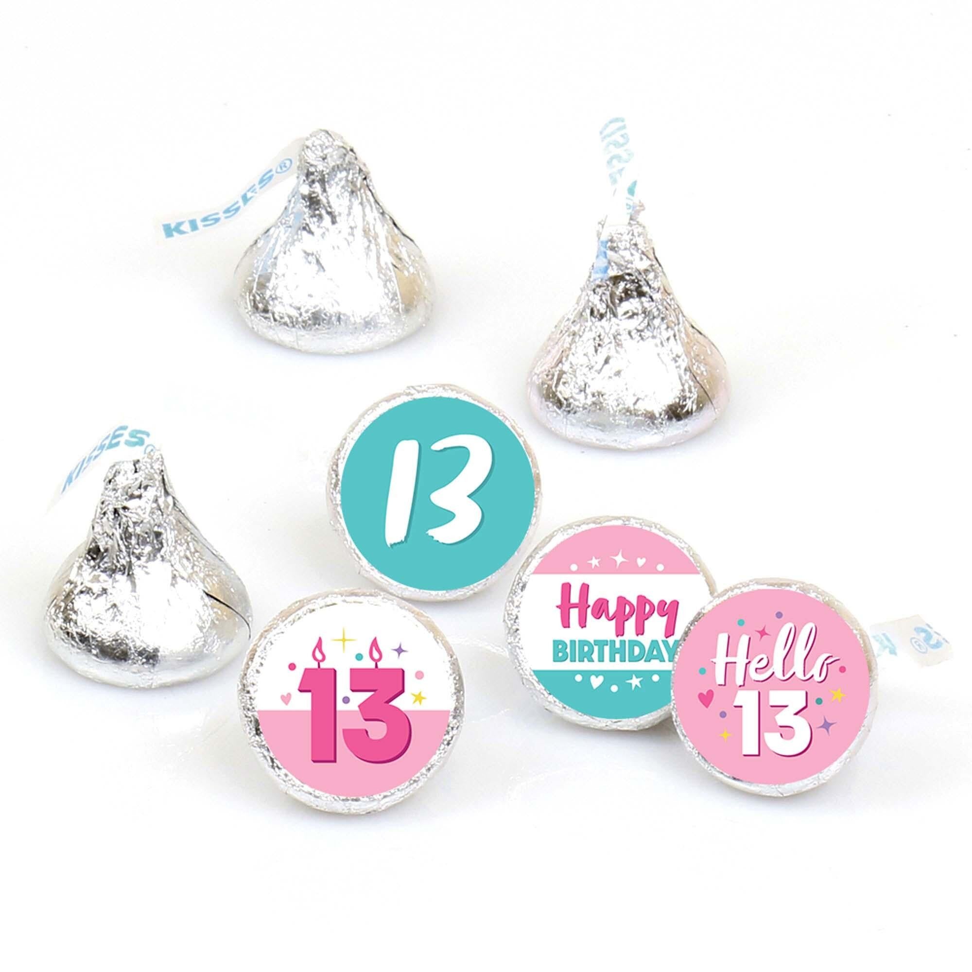 Girl 13th Birthday - Official Teenager Birthday Party Round Candy ...