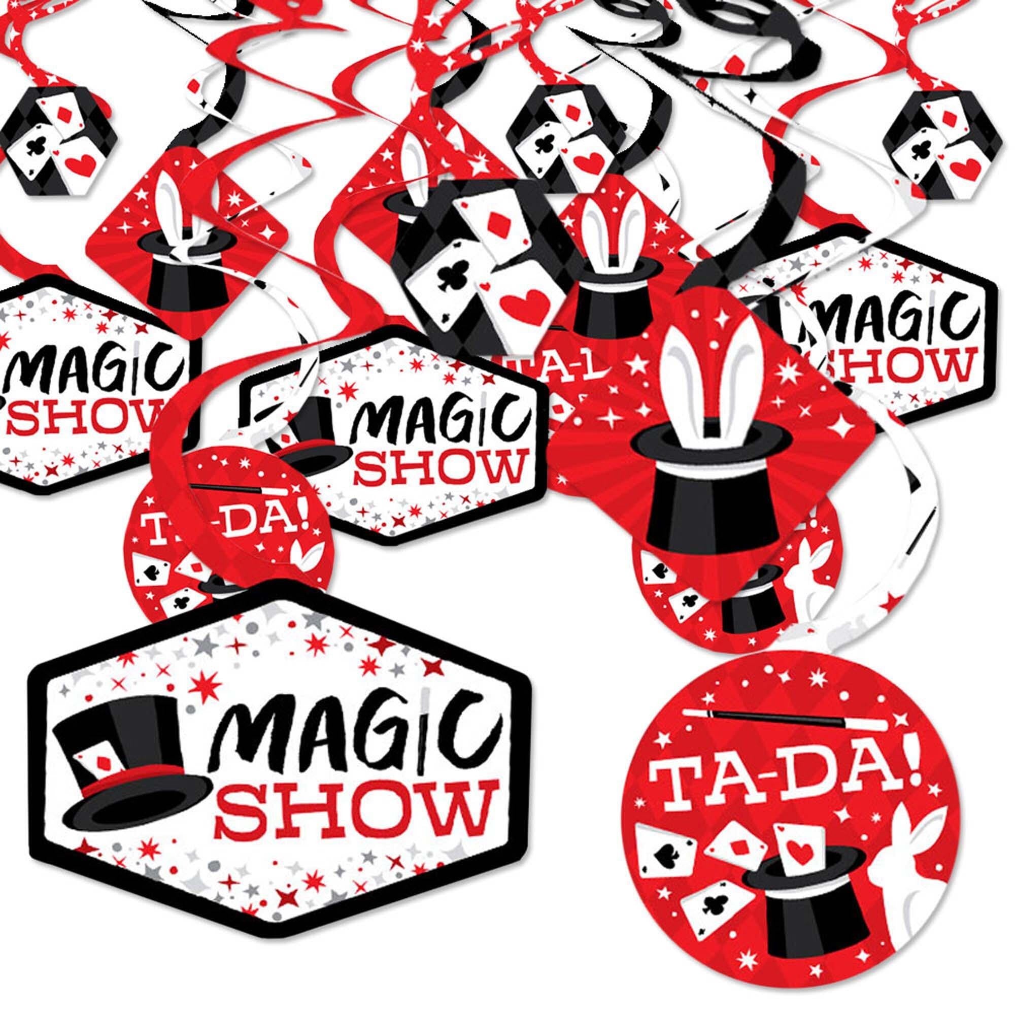Ta-Da, Magic Show - Magical Birthday Party Hanging Decor - Party ...